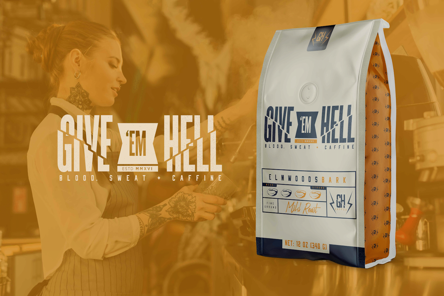 Give ’em Hell Coffee | Burke Design Co.